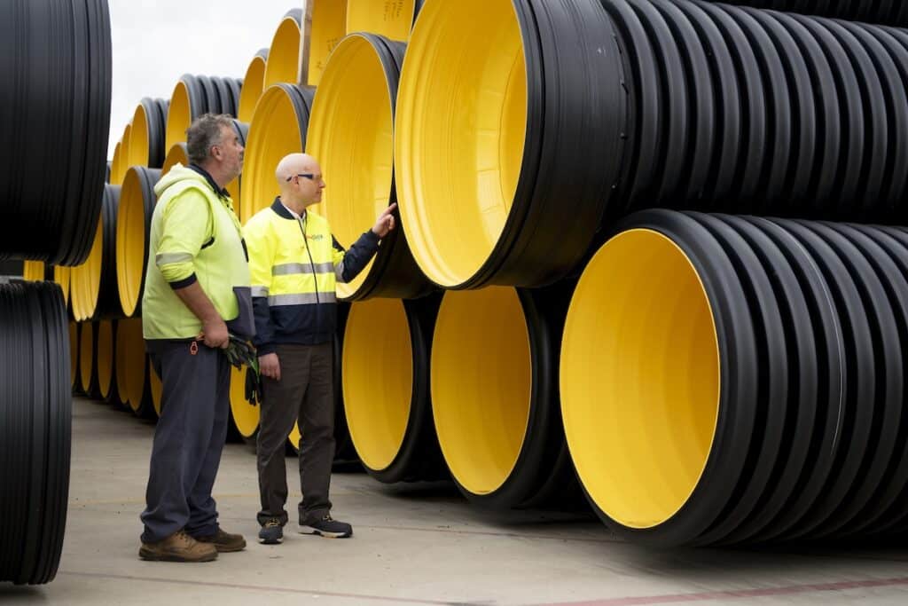 How Iplex stormwater pipe systems scale with BlackMax DN1200 - Inside Water